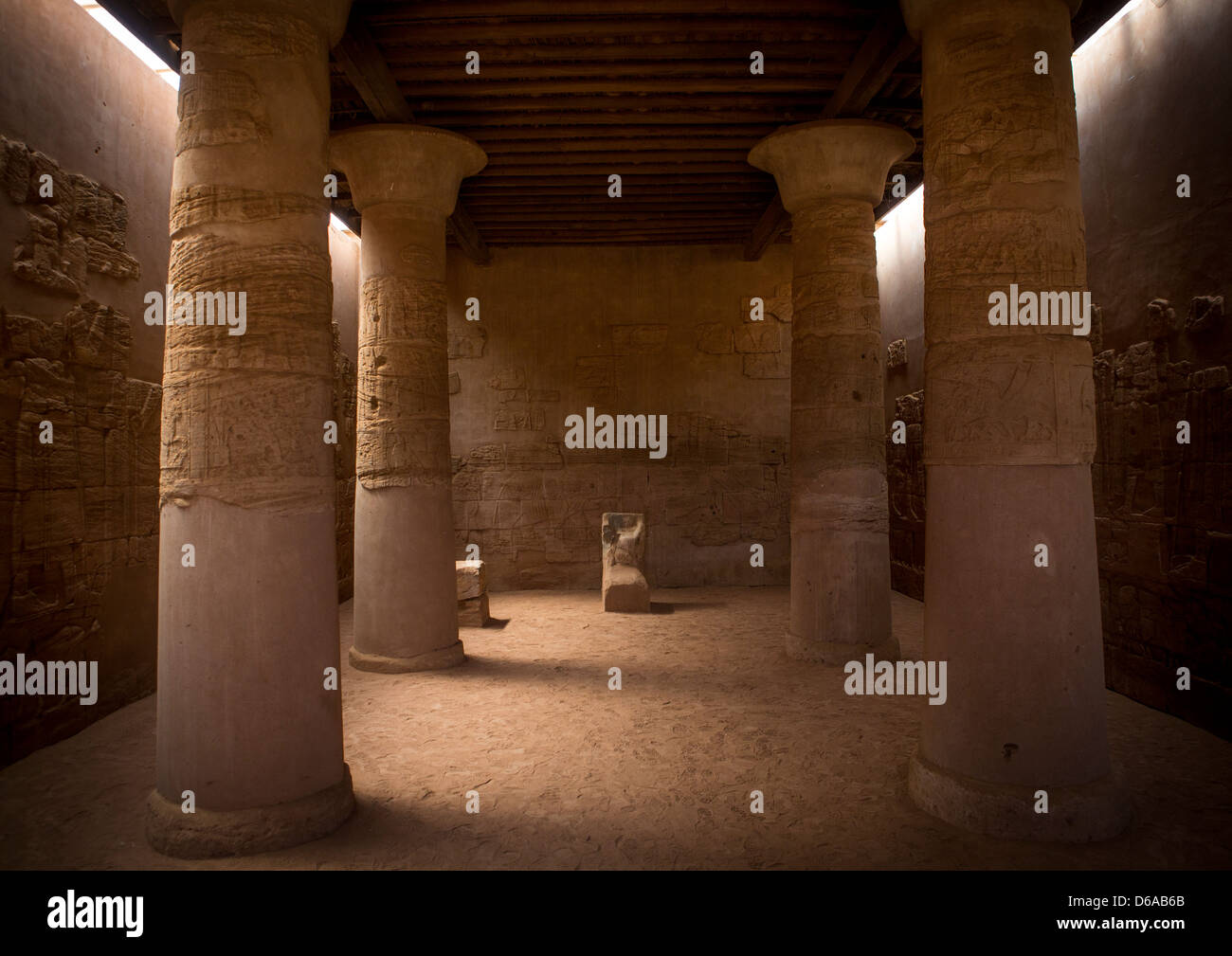 Interior Of The Lion Temple In Musawwarat Es-sufra, Naga Site, Sudan ...