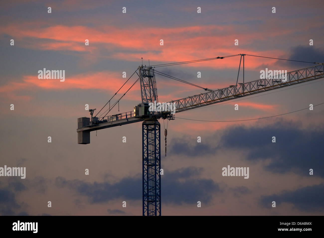 Tower crane cabin hi-res stock photography and images - Alamy