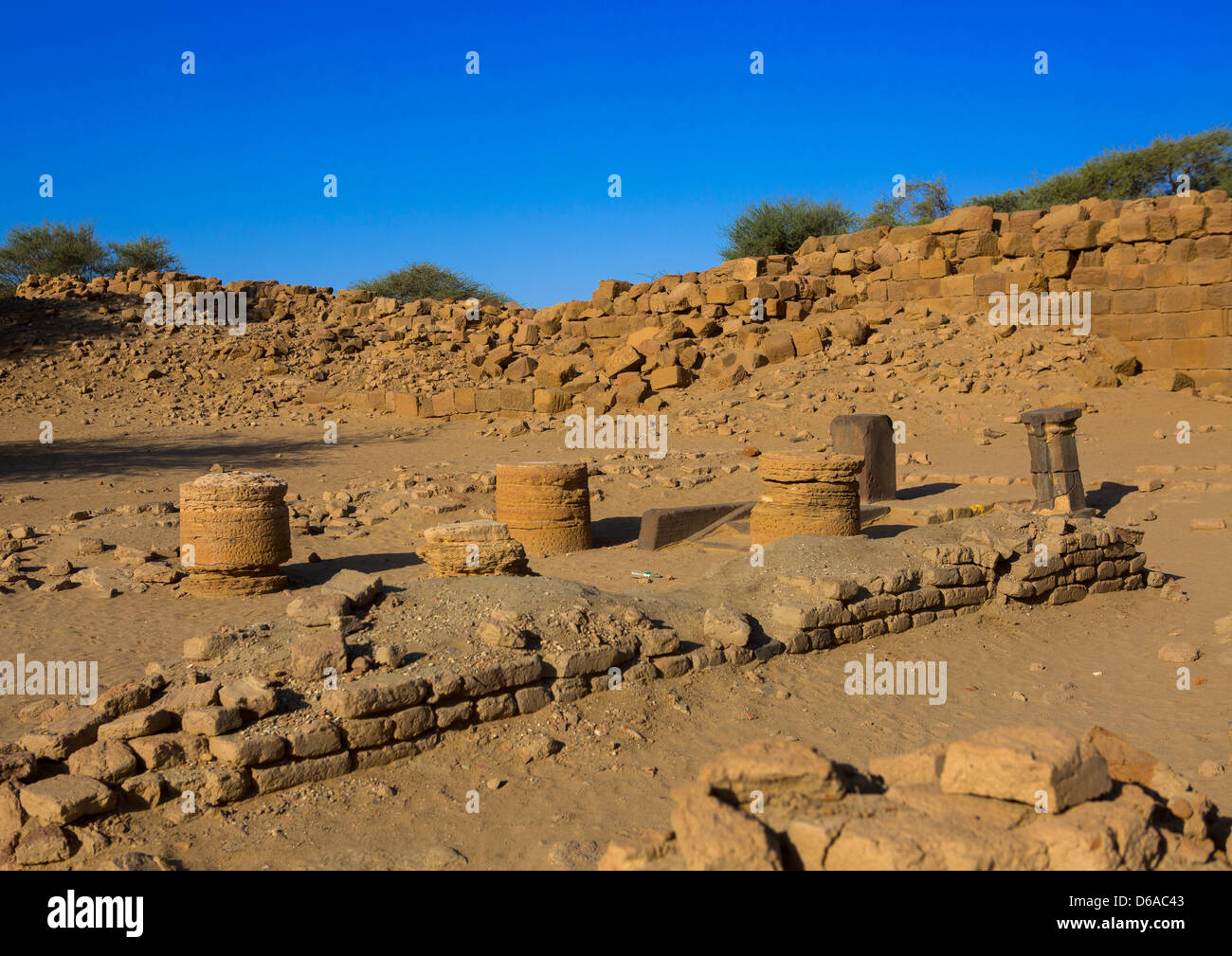 Amun Temple In The Royal City Of Meroe, Sudan Stock Photo - Alamy