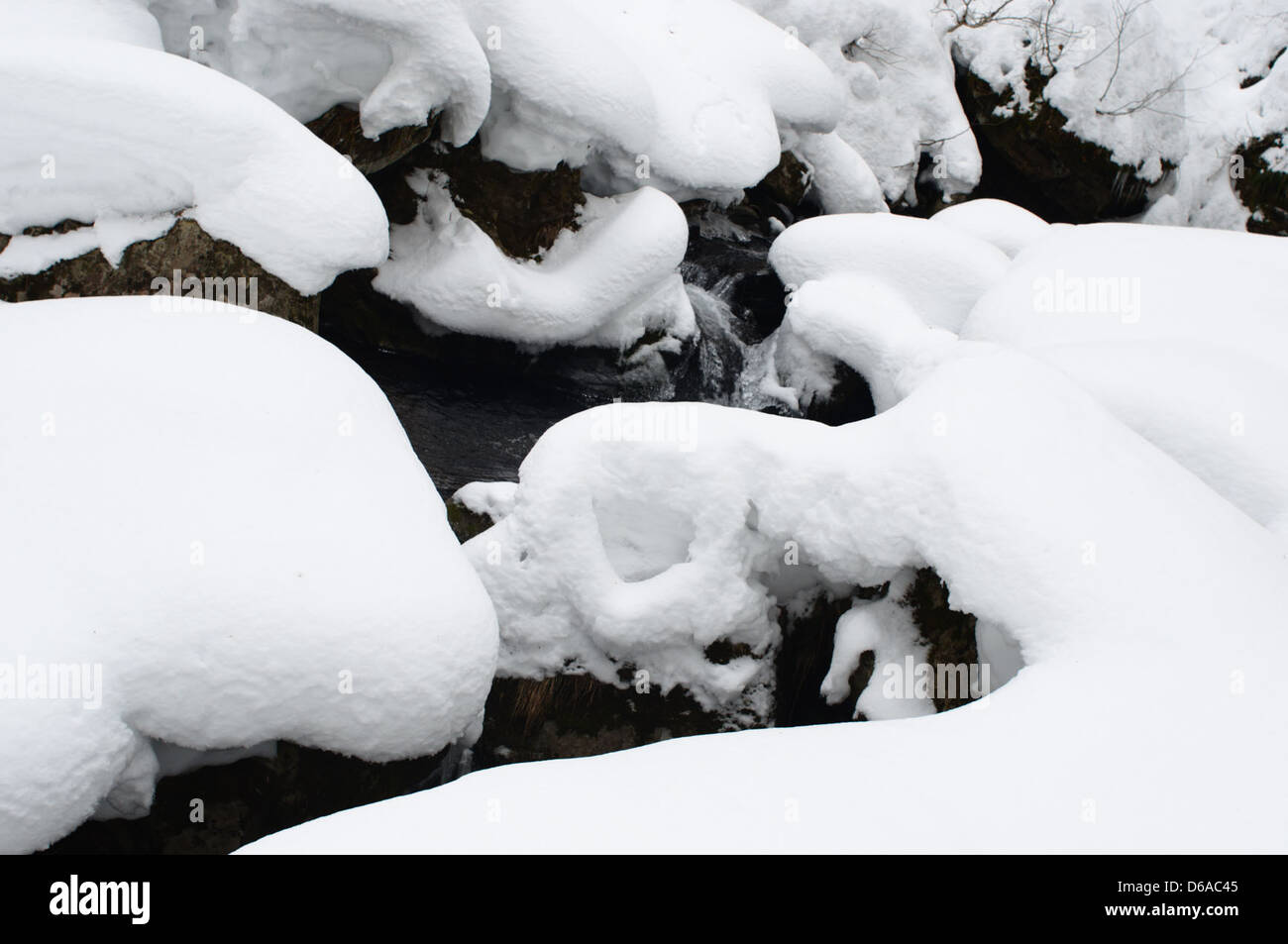This image features the Amida Waterfall (Amidagataki) in Gifu ...