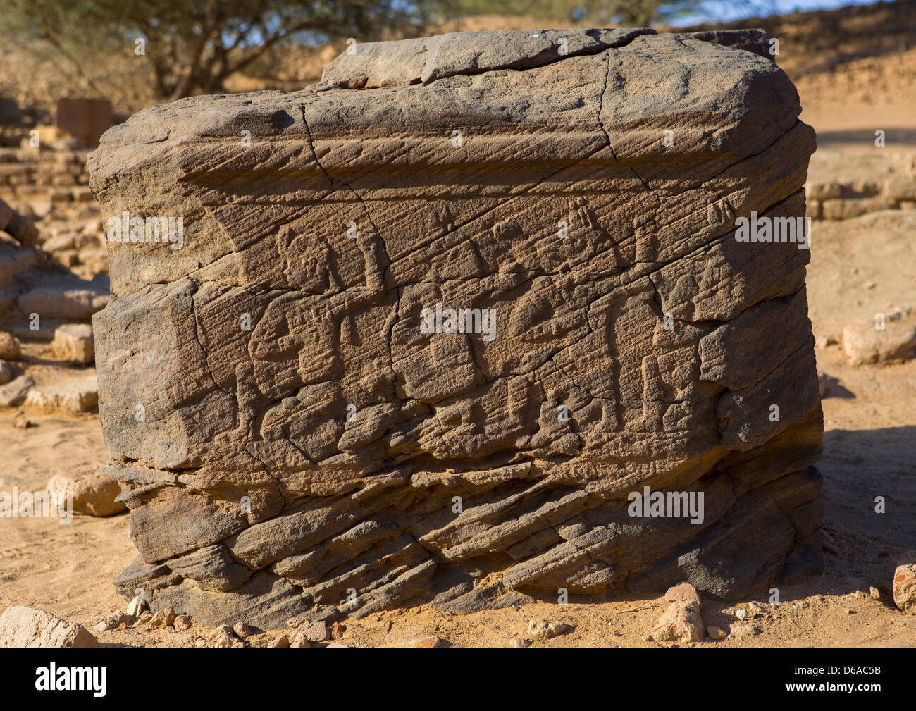 Amun Temple In The Royal City Of Meroe, Sudan Stock Photo - Alamy