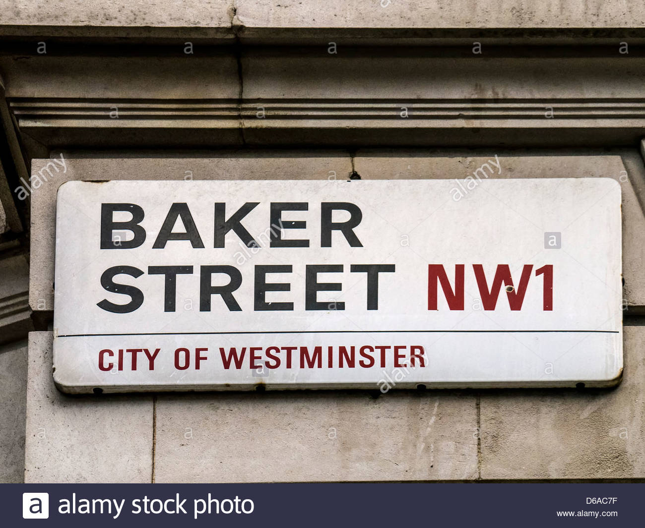 Sherlock Holmes Baker Street Sign Stock Photos & Sherlock Holmes Baker ...
