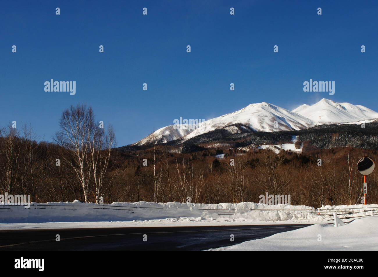 A scenic shot of the Norikura region in Nagano Prefecture, Japan ...