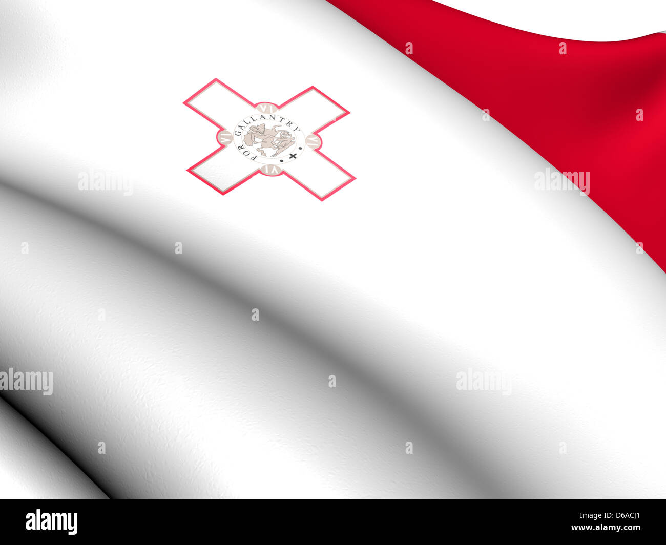 Flag of Malta. Close Up Stock Photo - Alamy