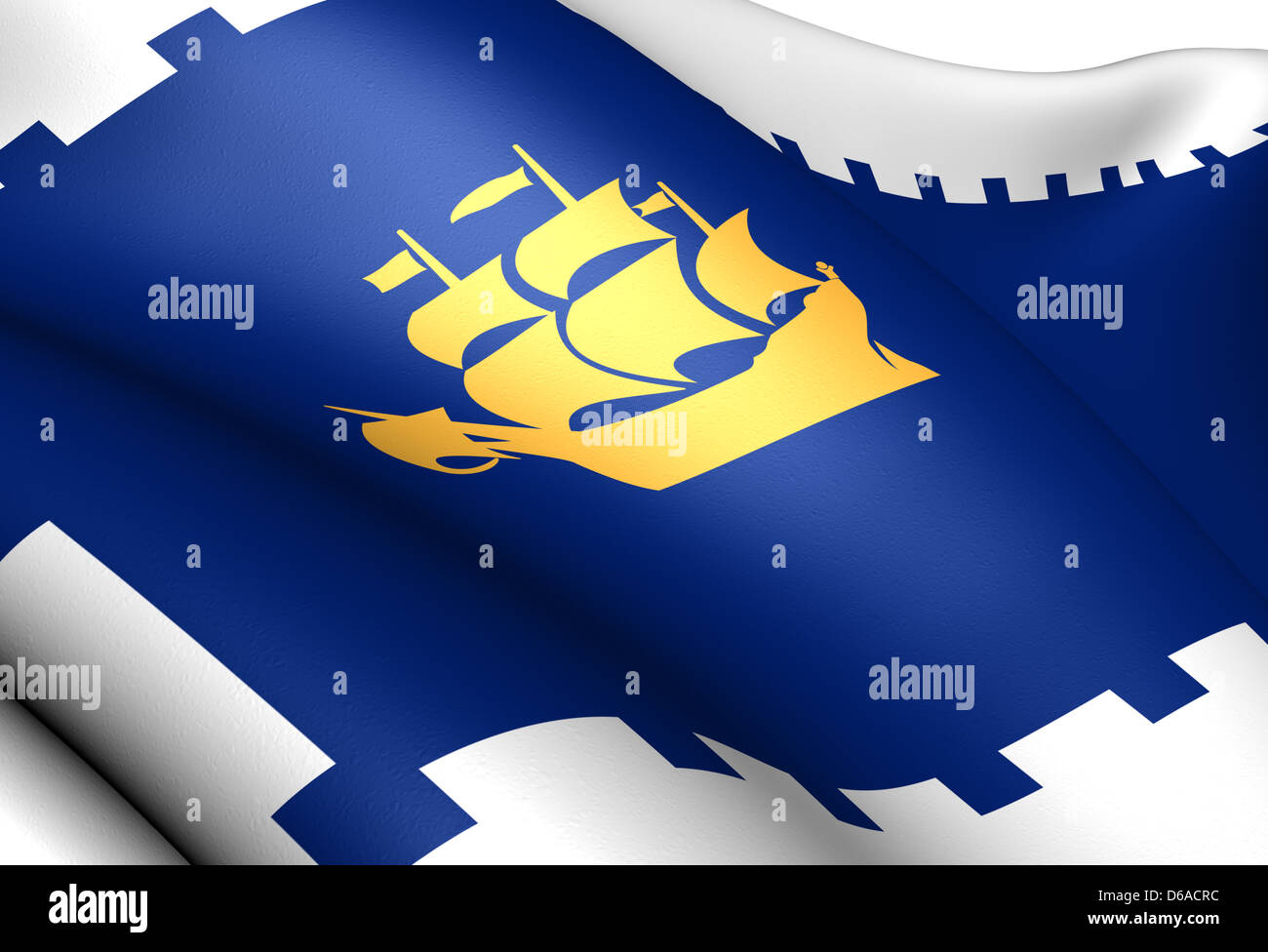 Flag of Quebec City Stock Photo - Alamy