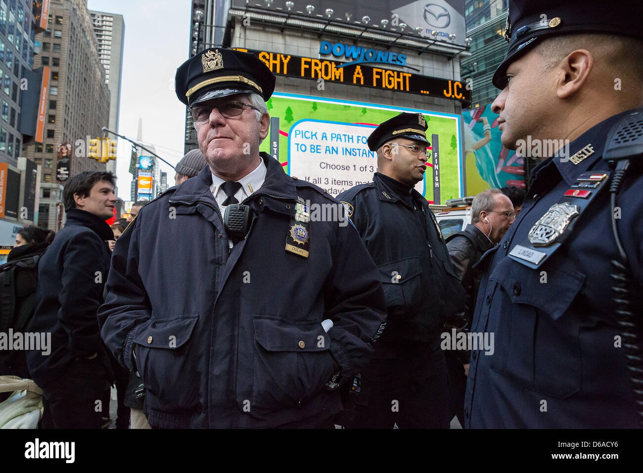 April, 15th, 2013, New York, NY, USA : The NYPD are on high alert due ...