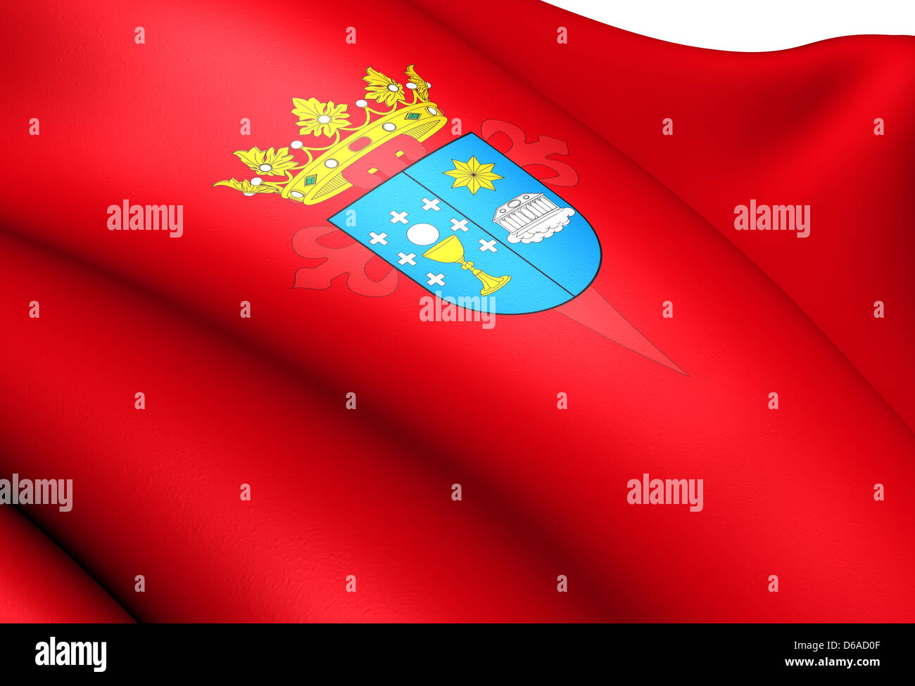 Flag of Santiago de Compostela City Stock Photo - Alamy
