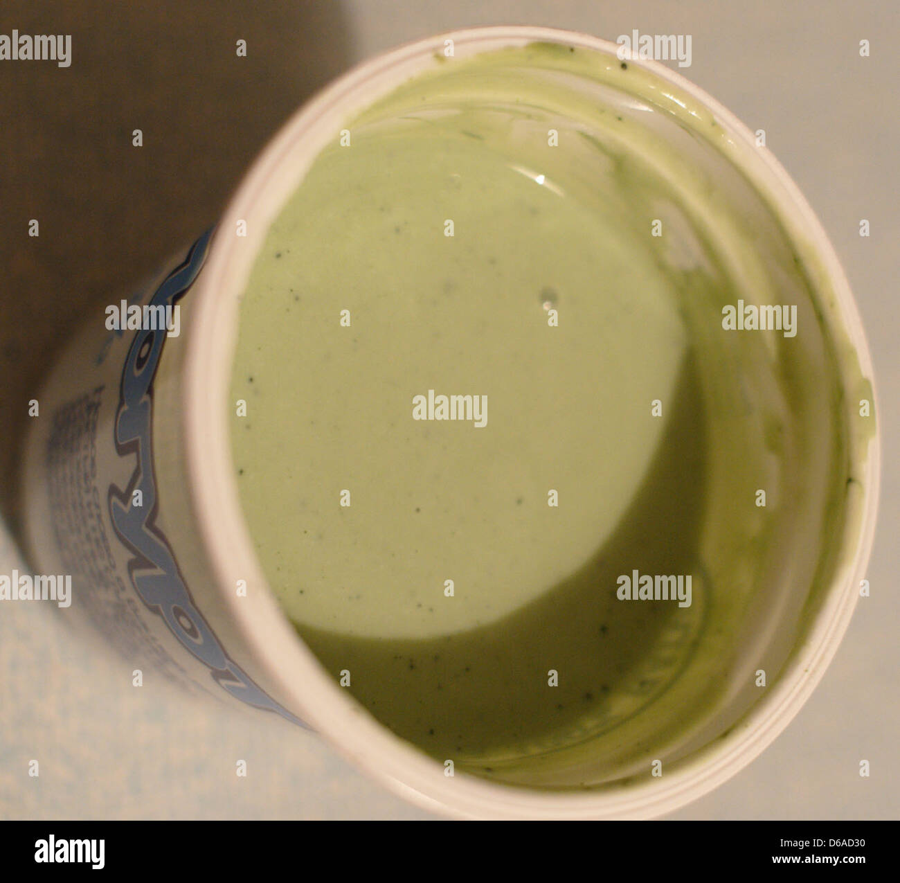 A visual of matcha yogurt, a popular Japanese dessert made with green ...