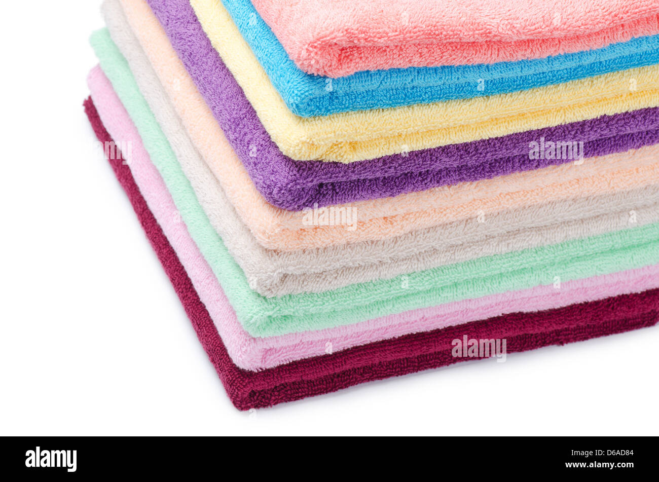 The combined color towels Stock Photo - Alamy
