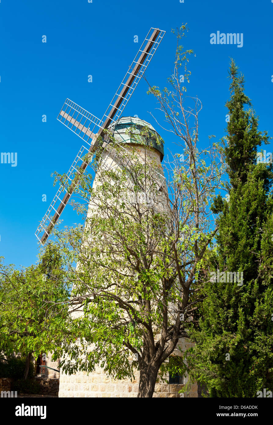 Israel windmill montefiore jerusalem architecture hi-res stock ...