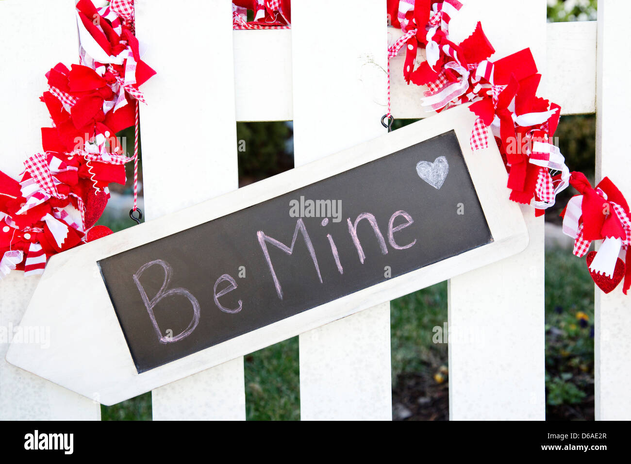Be Mine Sign, Valentine's Day Stock Photo - Alamy