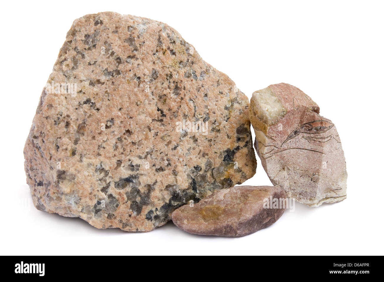 The red granite stones Stock Photo - Alamy