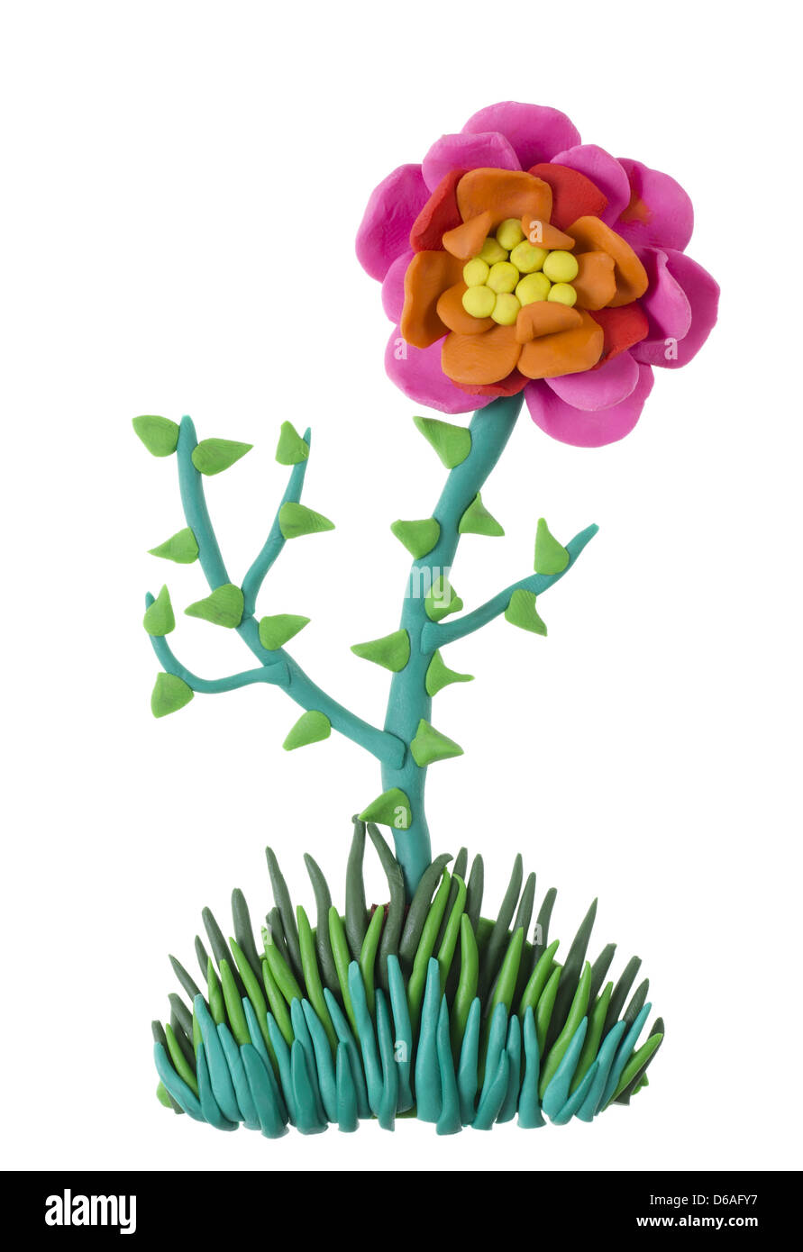 Isolated abstract plastic rose Stock Photo - Alamy