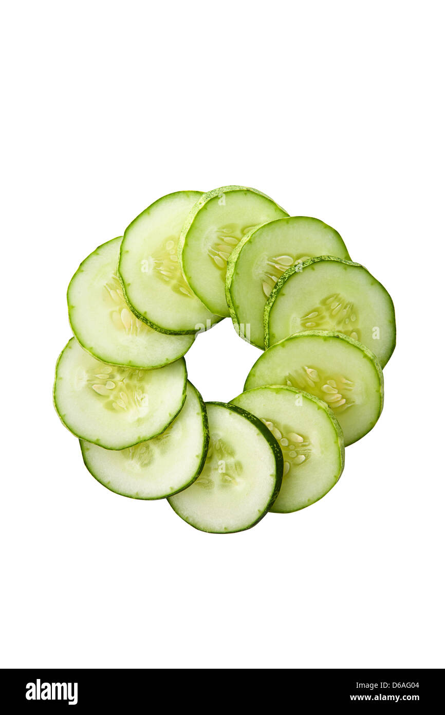 Cucumber circle hi-res stock photography and images - Alamy