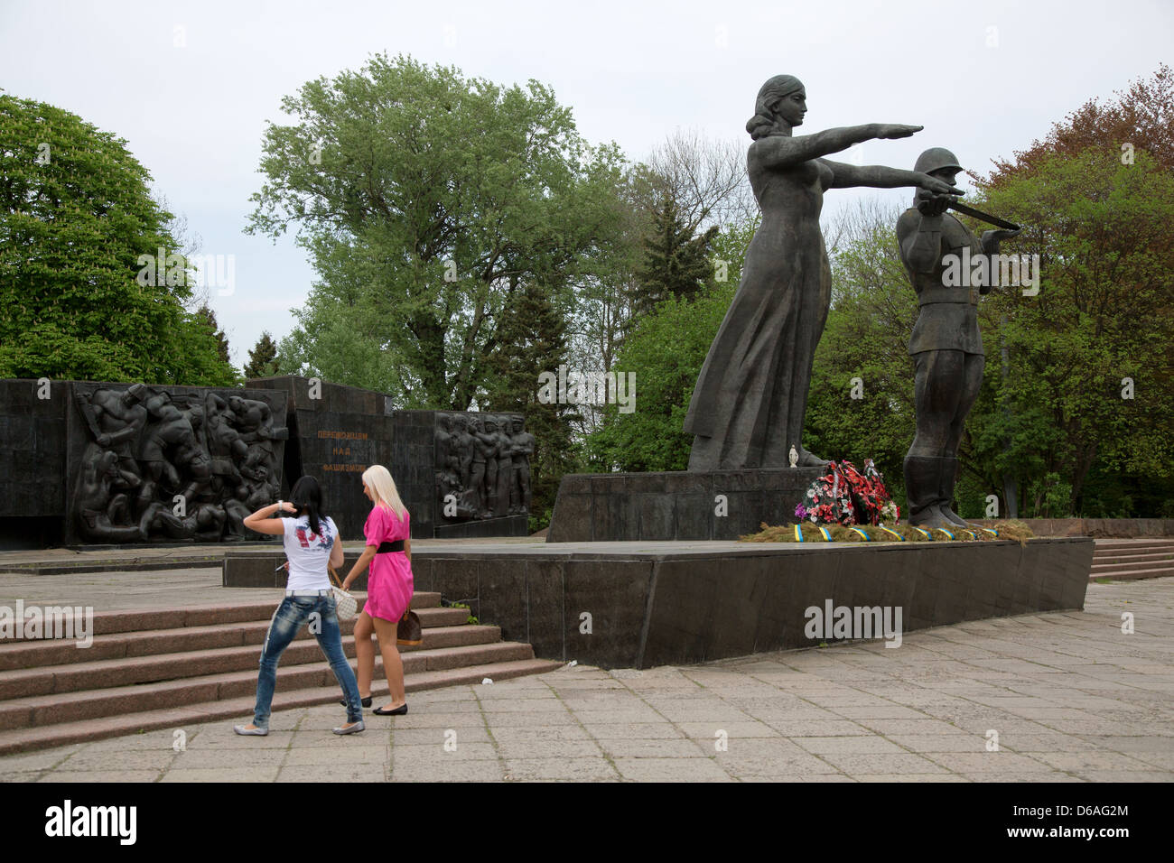 Lviv, Ukraine, Soviet-era monument commemorating the victims of World ...