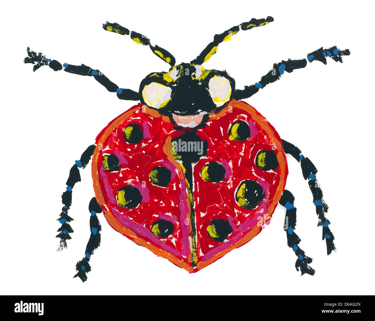 Red ladybird black spots Cut Out Stock Images & Pictures - Alamy