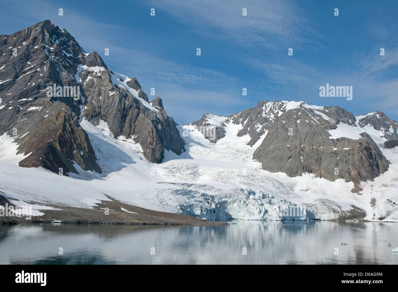 Norway, Svalbard Archipelago, Spitsbergen, Hornsund. Beautiful rugged ...