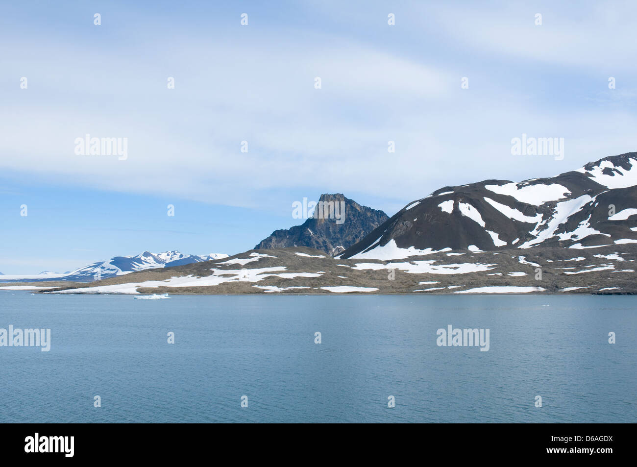 Norway, Svalbard Archipelago, Spitsbergen, Hornsund. Rugged coastal ...