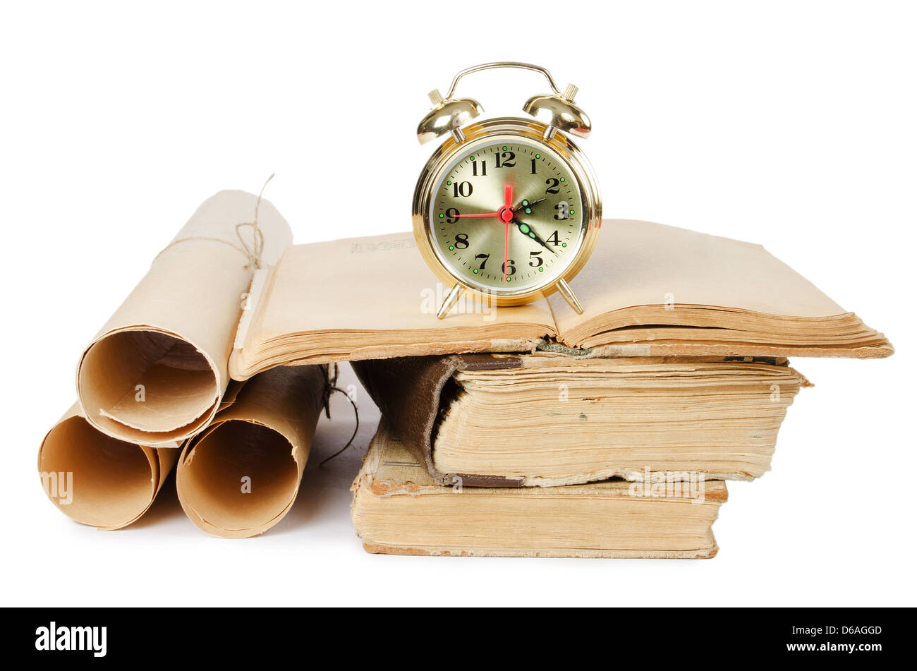 Many ancient scrolls and old books Stock Photo - Alamy