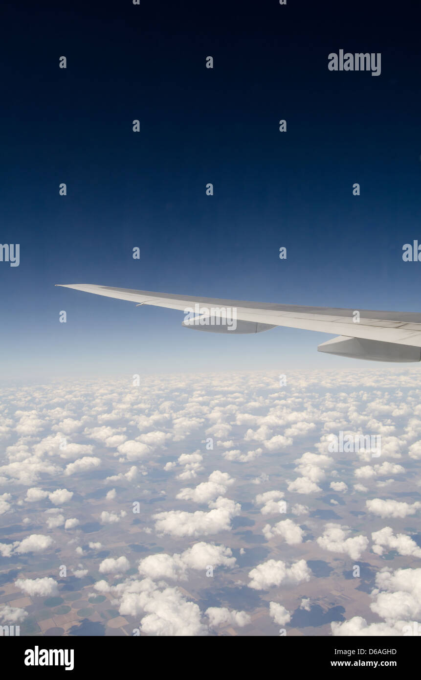 View above the sky from airplane Stock Photo - Alamy
