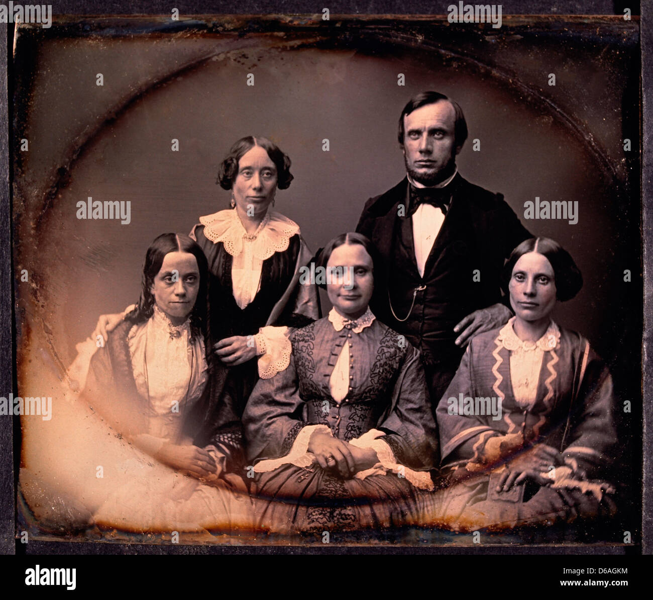 Family Portrait, Daguerreotype, Circa 1850's Stock Photo - Alamy