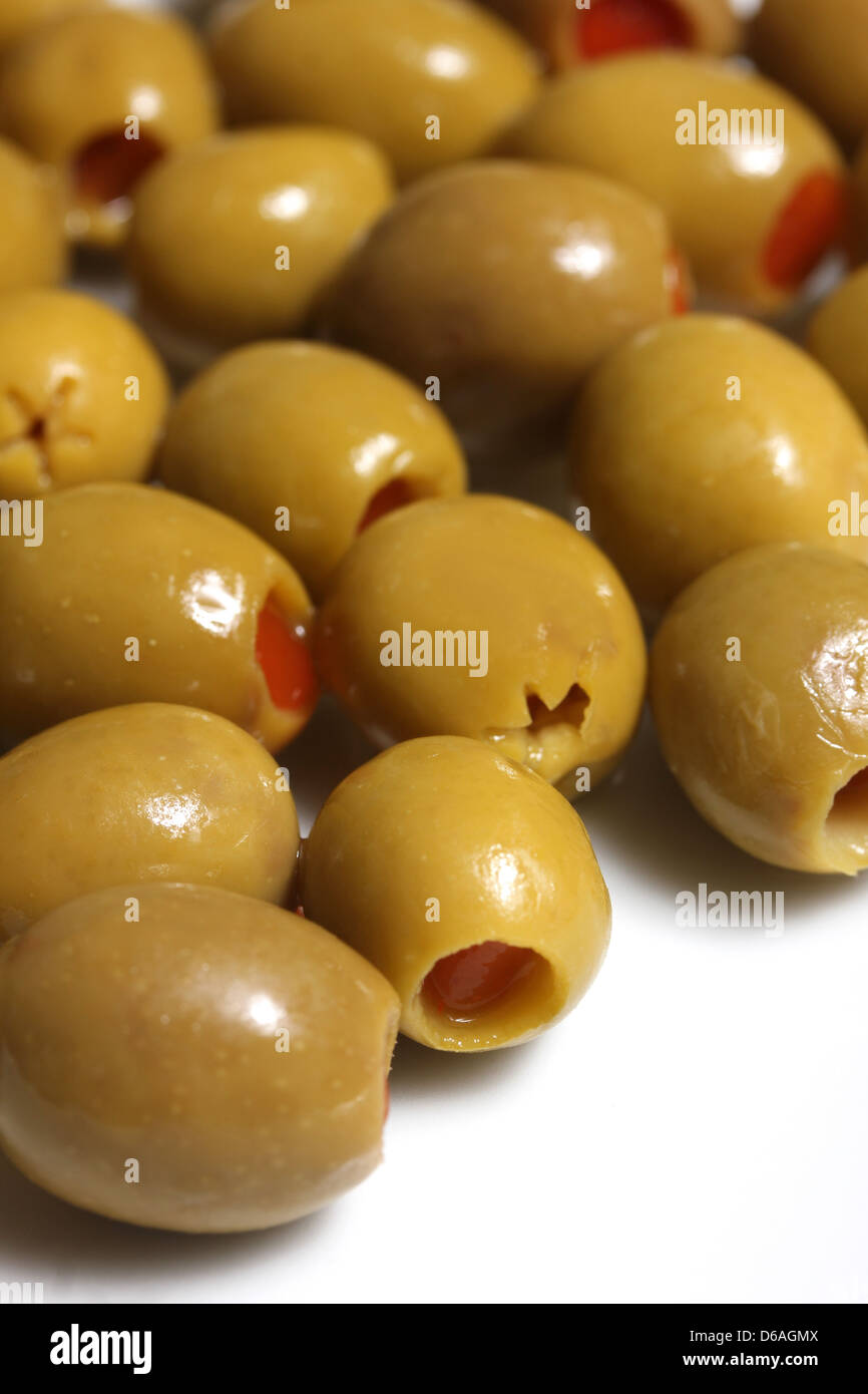 isolated stuffed olives Stock Photo - Alamy