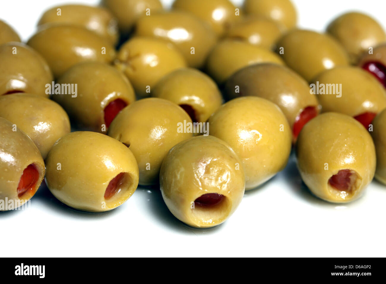 isolated stuffed olives Stock Photo - Alamy