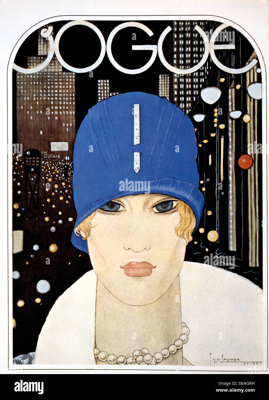 Jazz-Age Flapper, Vogue Magazine, Circa 1927 Stock Photo - Alamy