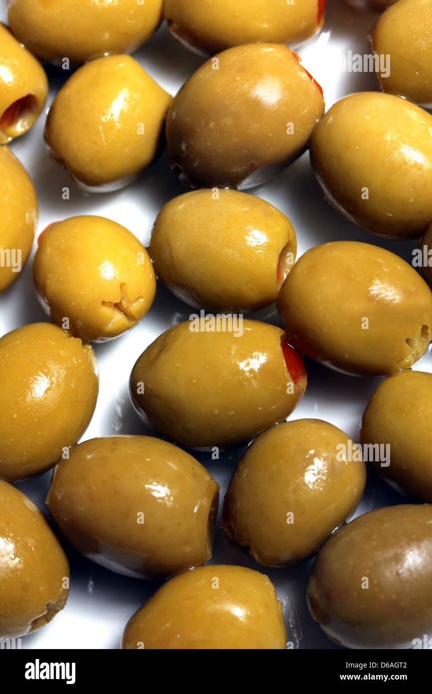 isolated stuffed olives Stock Photo - Alamy