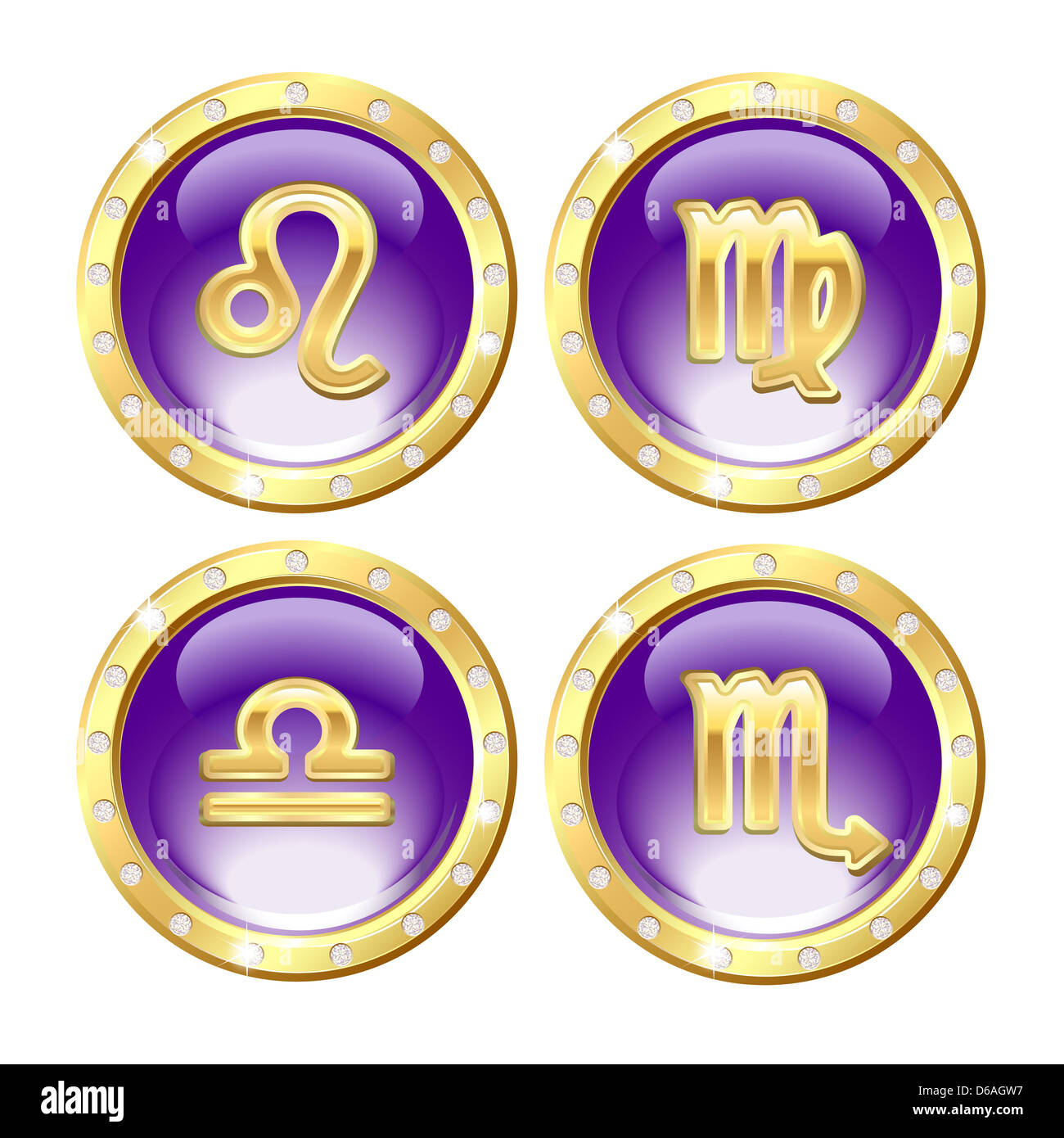 Zodiac symbol leo signs Cut Out Stock Images & Pictures - Alamy