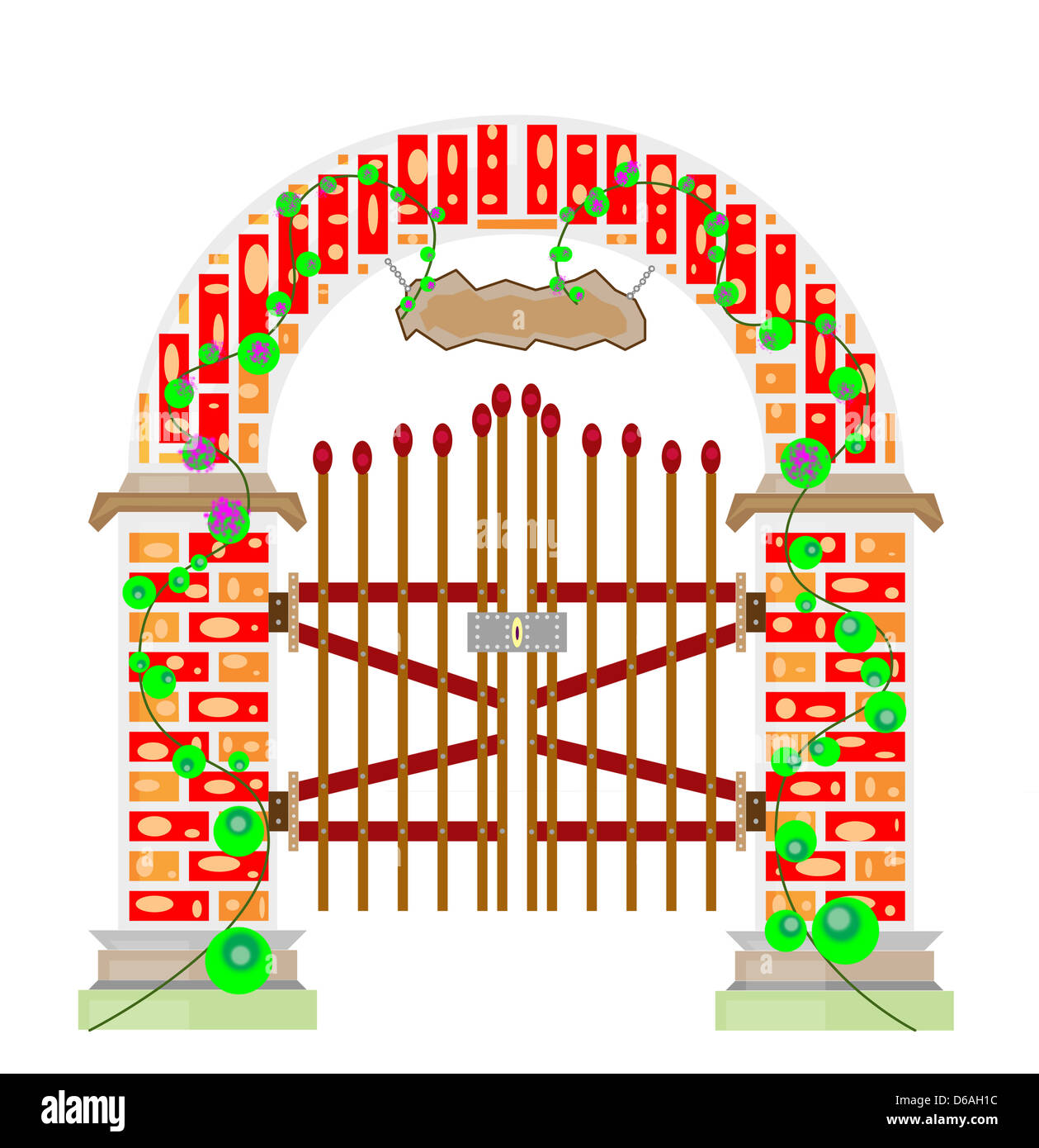 Gates facade Cut Out Stock Images & Pictures - Alamy