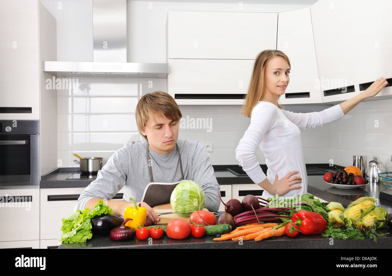 Man woman dinner table sad hi-res stock photography and images - Alamy