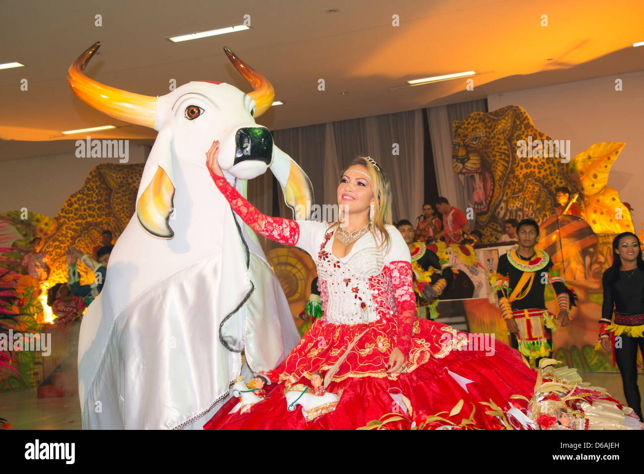 Brazil, Amazon, Parintins. Boi Bumba Folkloric Show. Parintins hosts ...