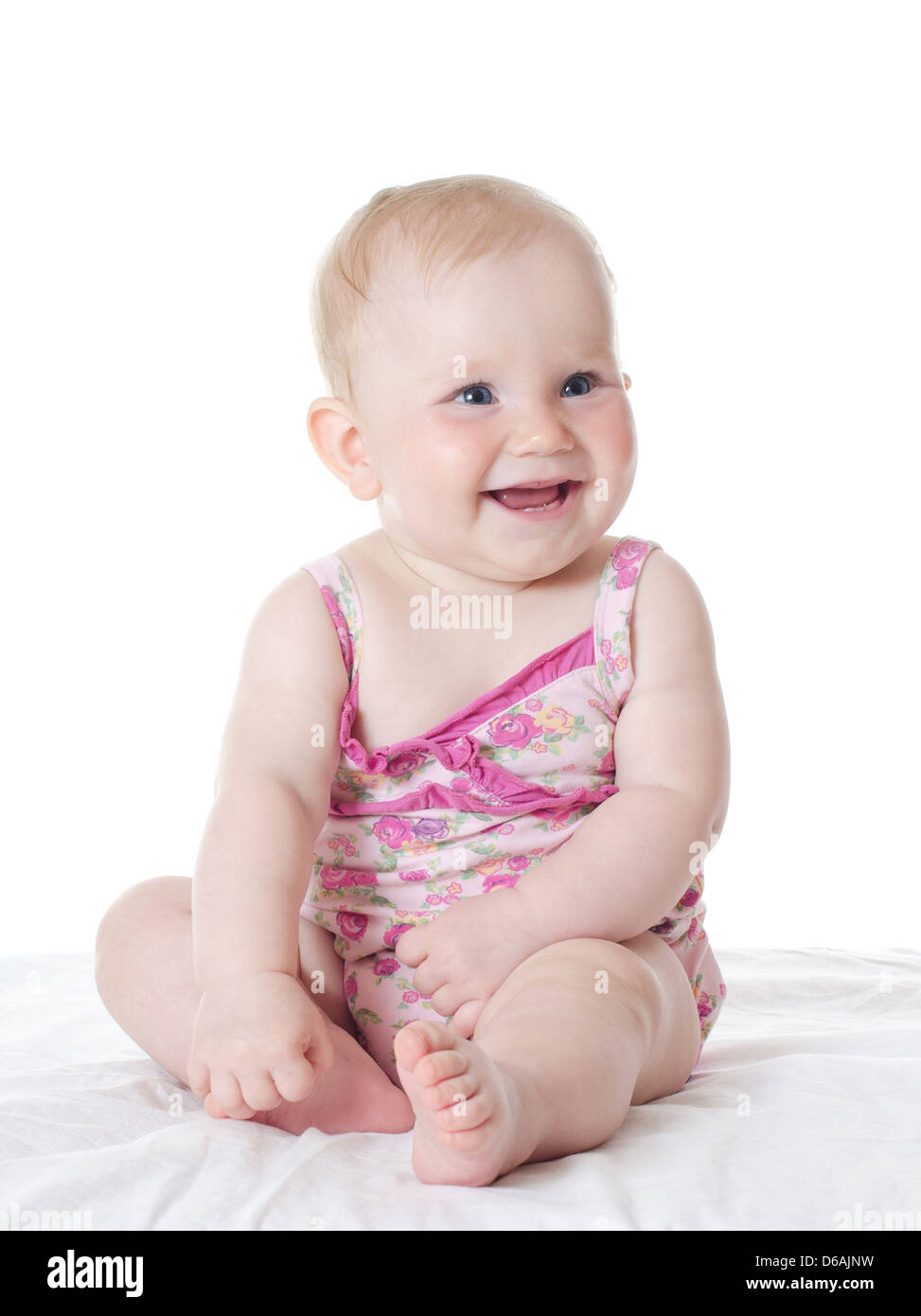The small baby isolated on white Stock Photo - Alamy