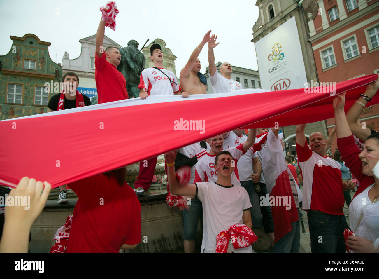 Poland fans hi-res stock photography and images - Alamy