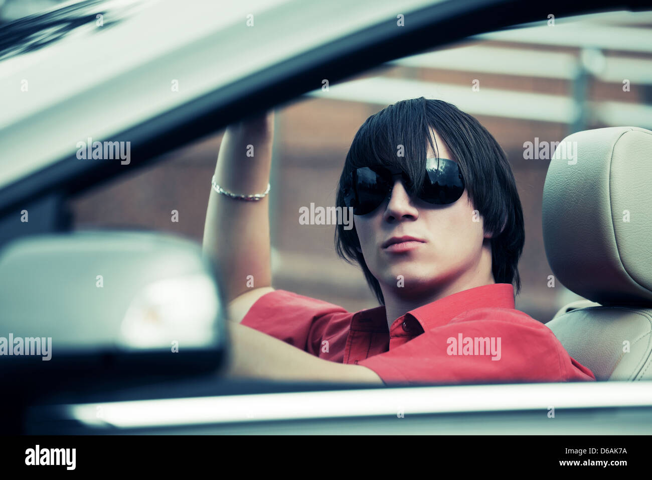 Teens driving convertible hi-res stock photography and images - Alamy
