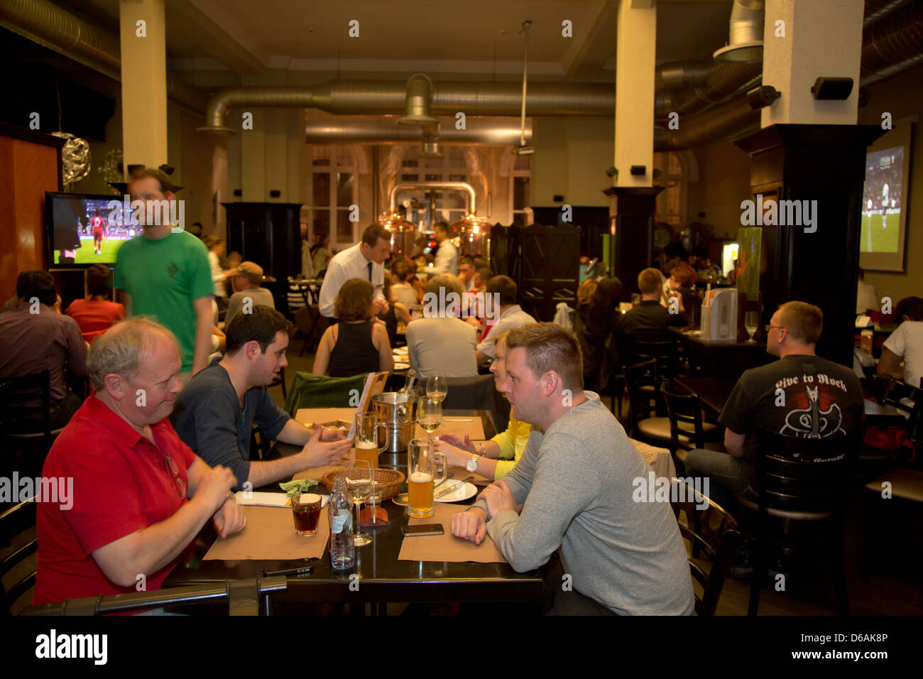 Poznan, Poland, pub, restaurant and hotel in the old town Brovaria ...