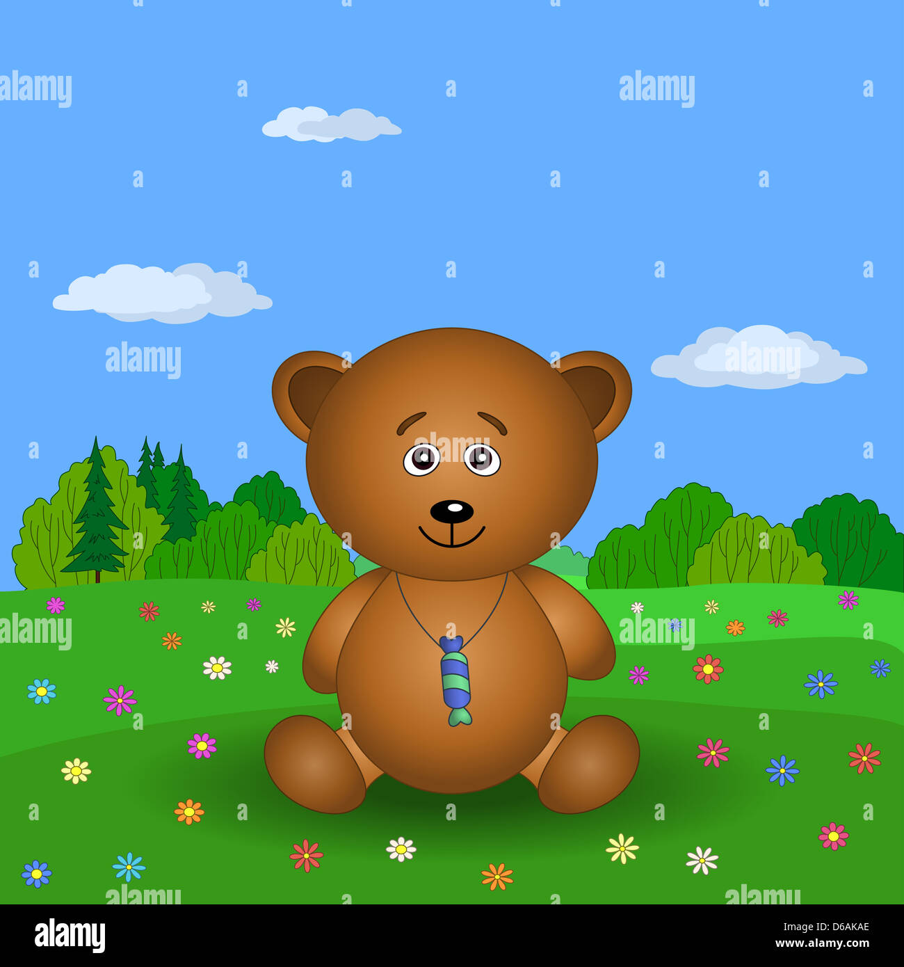 Teddy bear cub with a sweet Stock Photo - Alamy