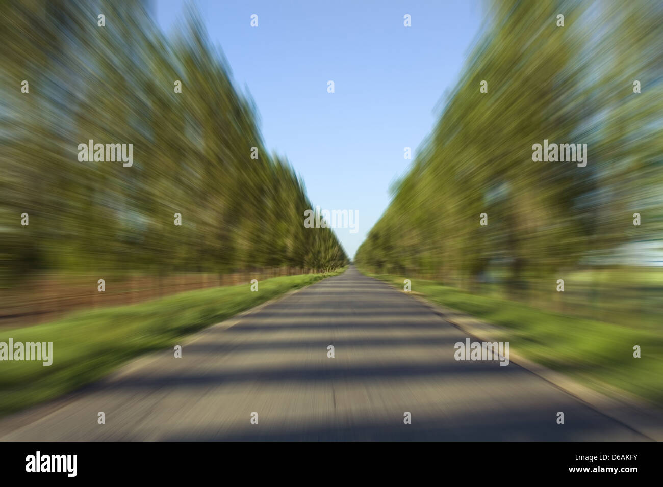 empty road with motion blur Stock Photo - Alamy