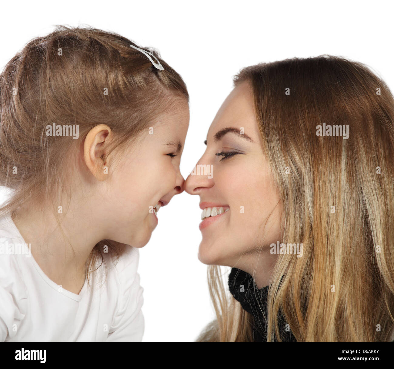 Portrait of the mother and her daughter Stock Photo - Alamy