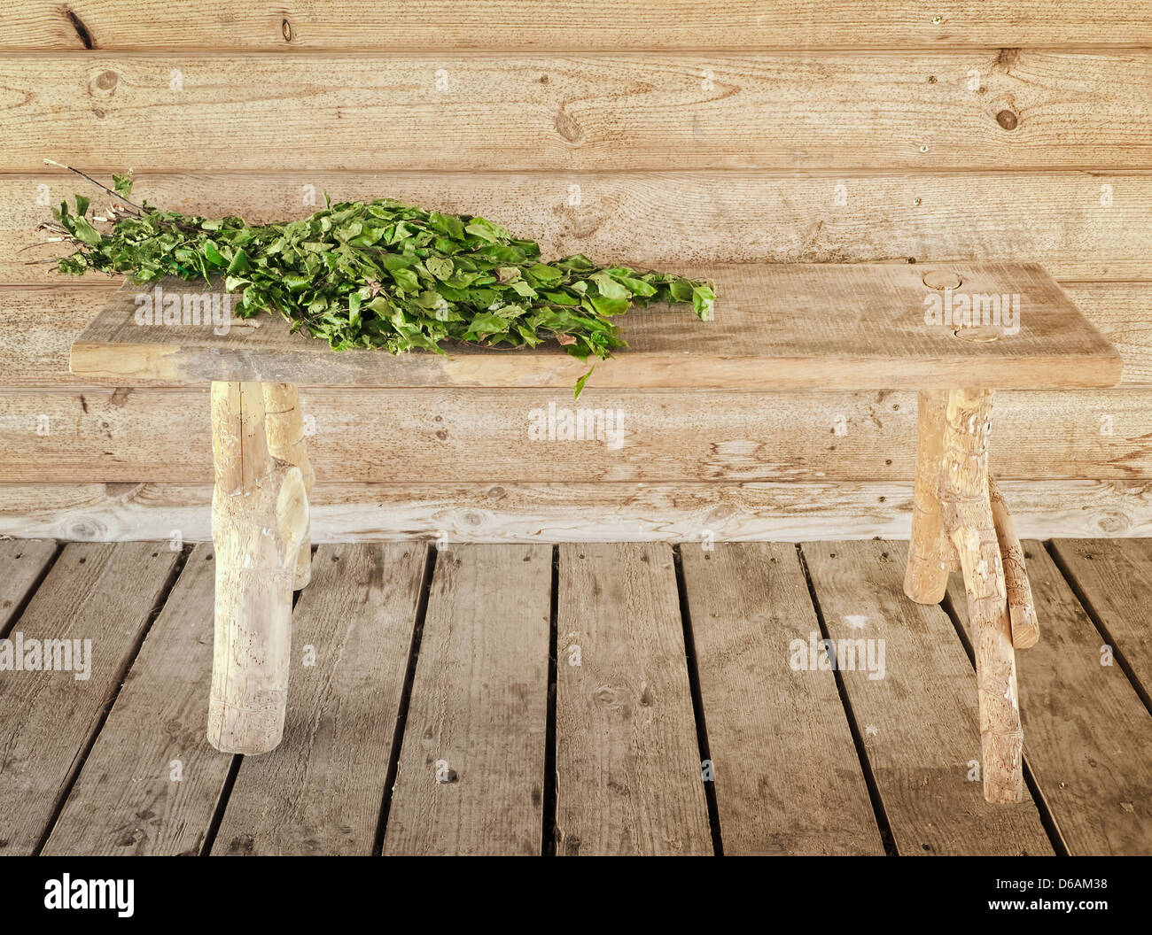bench and broom Stock Photo - Alamy