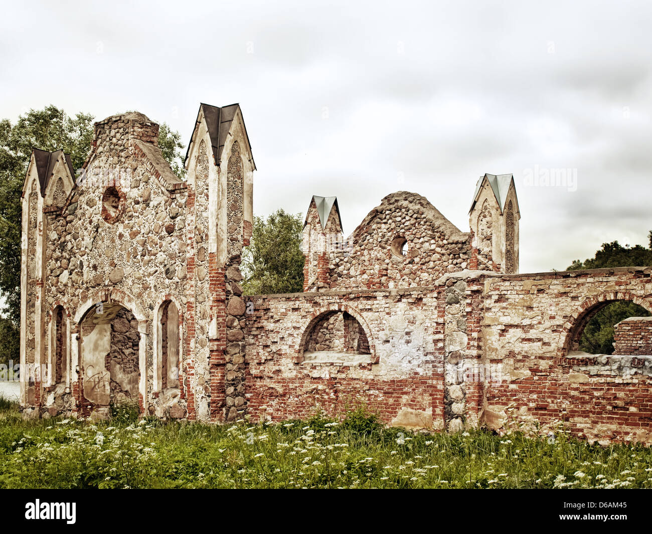 ruins of the old castle Stock Photo - Alamy