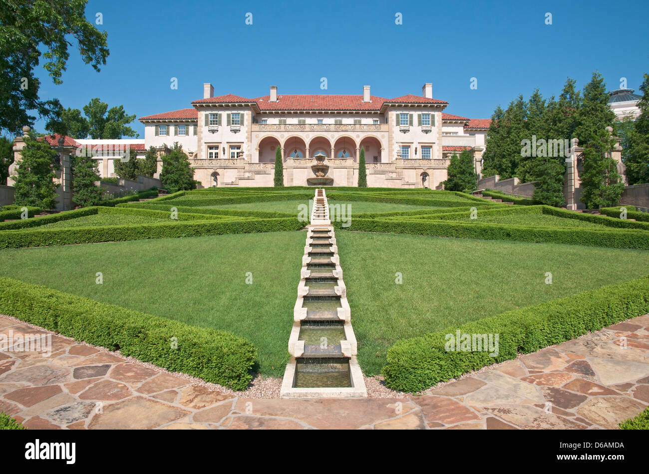 Oklahoma, Tulsa, Philbrook Museum of Art, Formal Garden, Villa ...