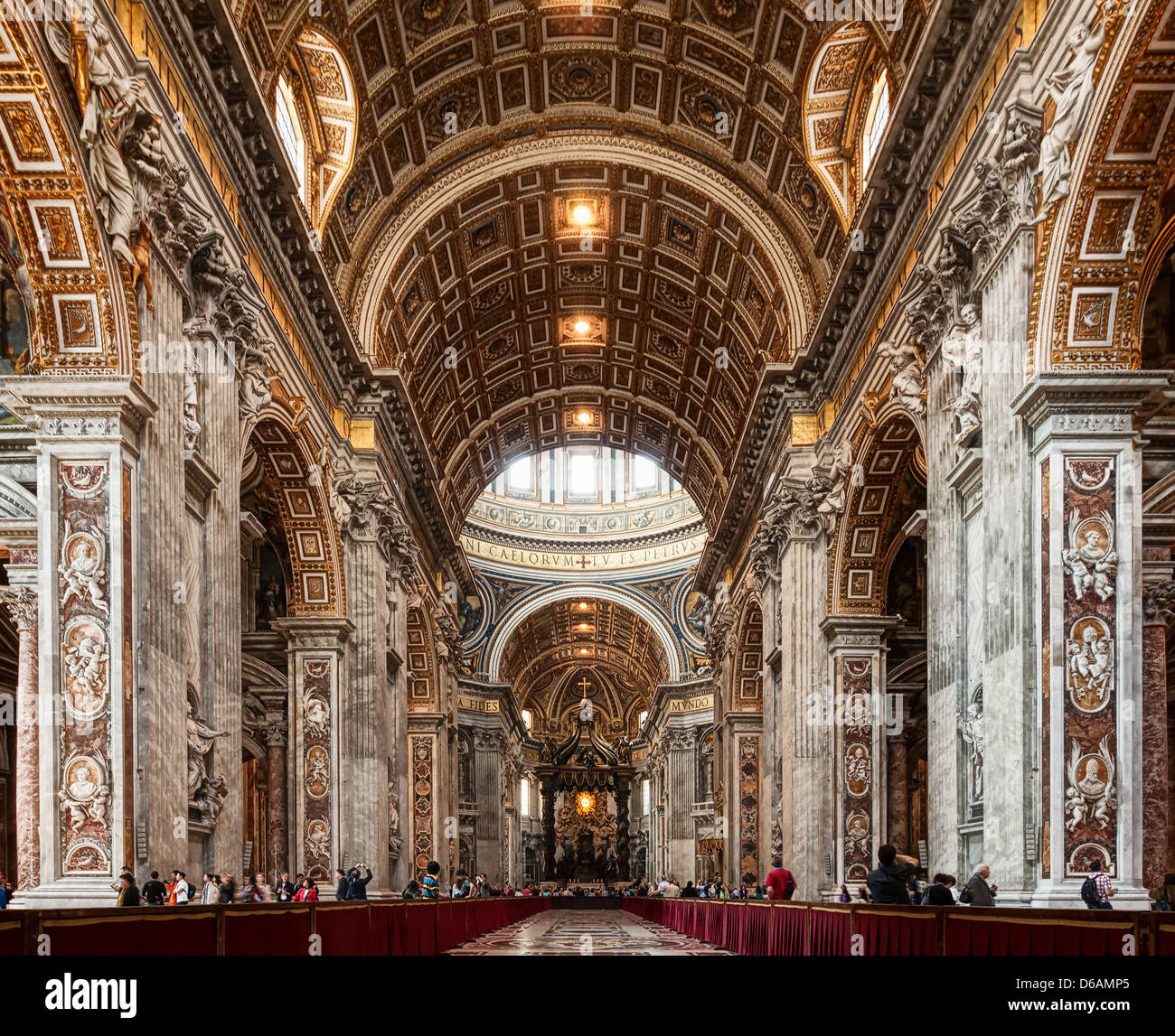 Interior of st peters basilica hi-res stock photography and images - Alamy