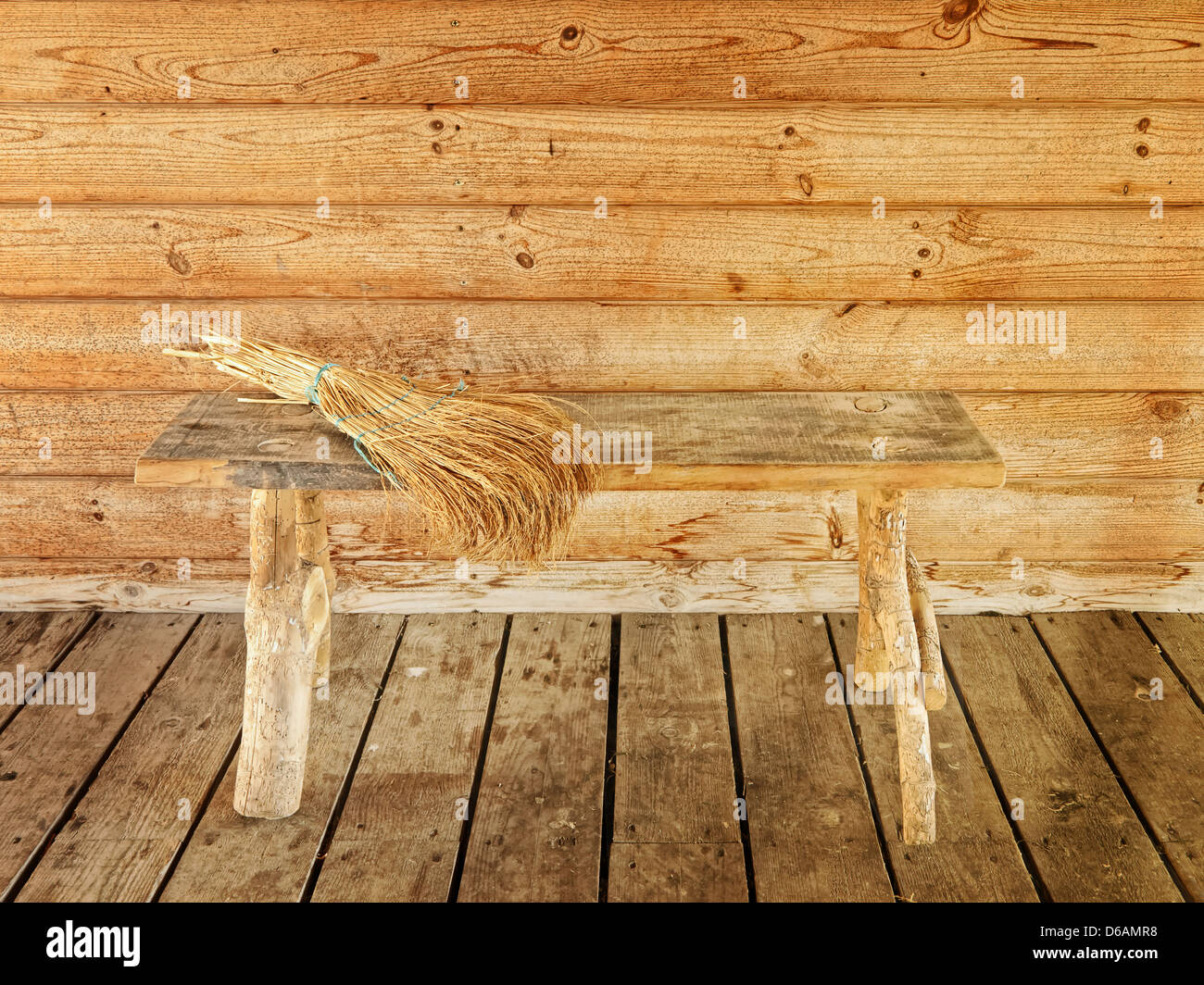 bench and broom Stock Photo - Alamy