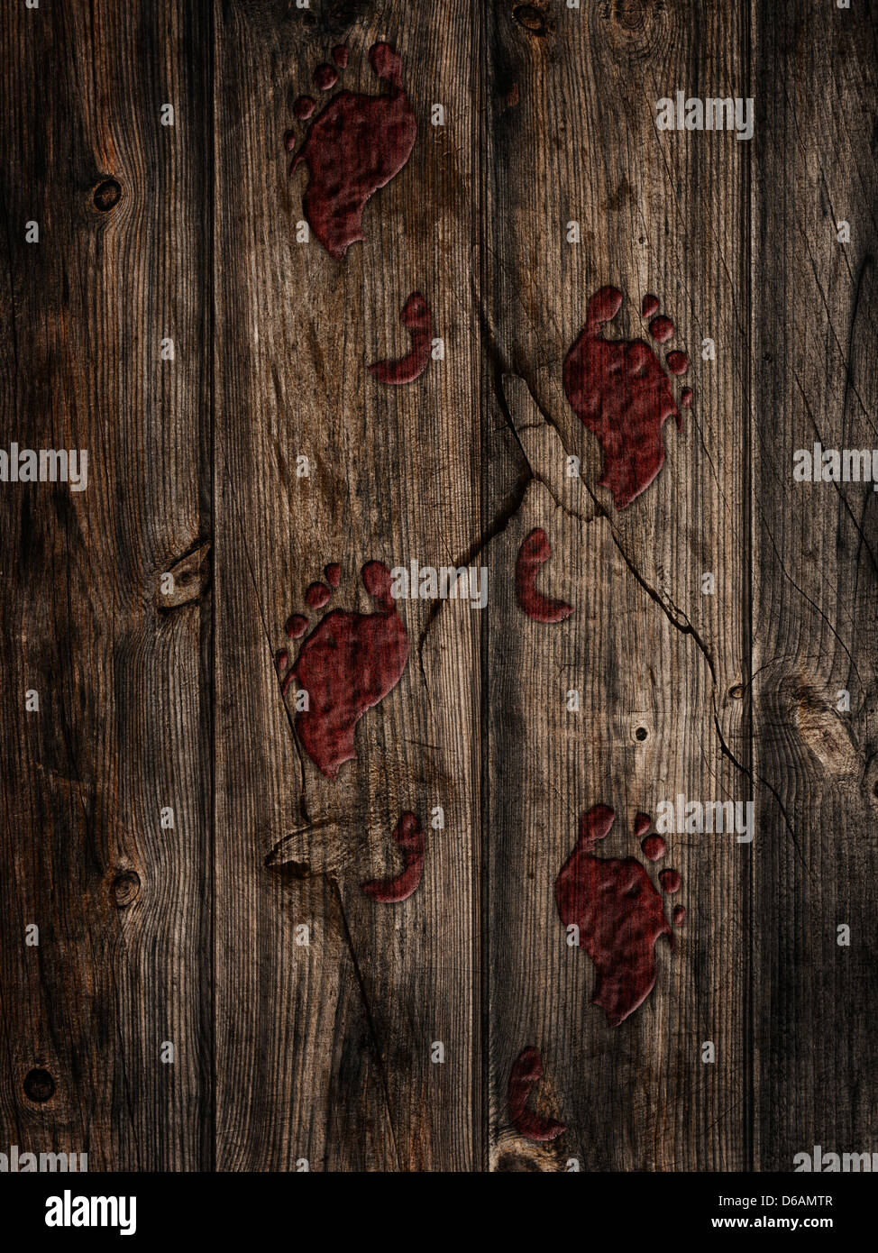 Bloody footprint hi-res stock photography and images - Alamy