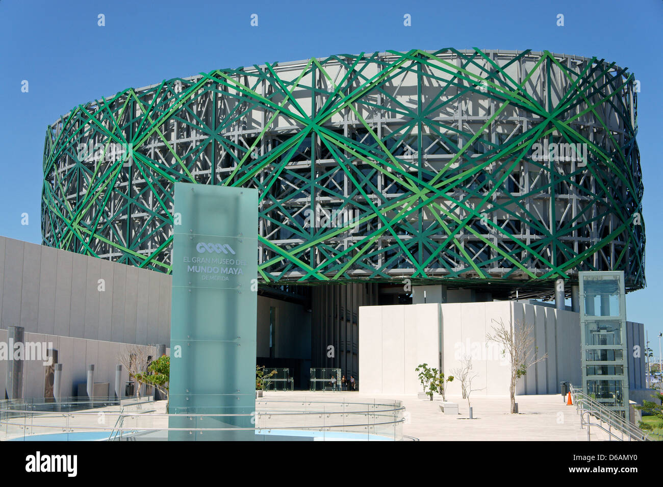 Exterior of the new Gran Museo del Mundo Maya de Merida or Grand Museum ...