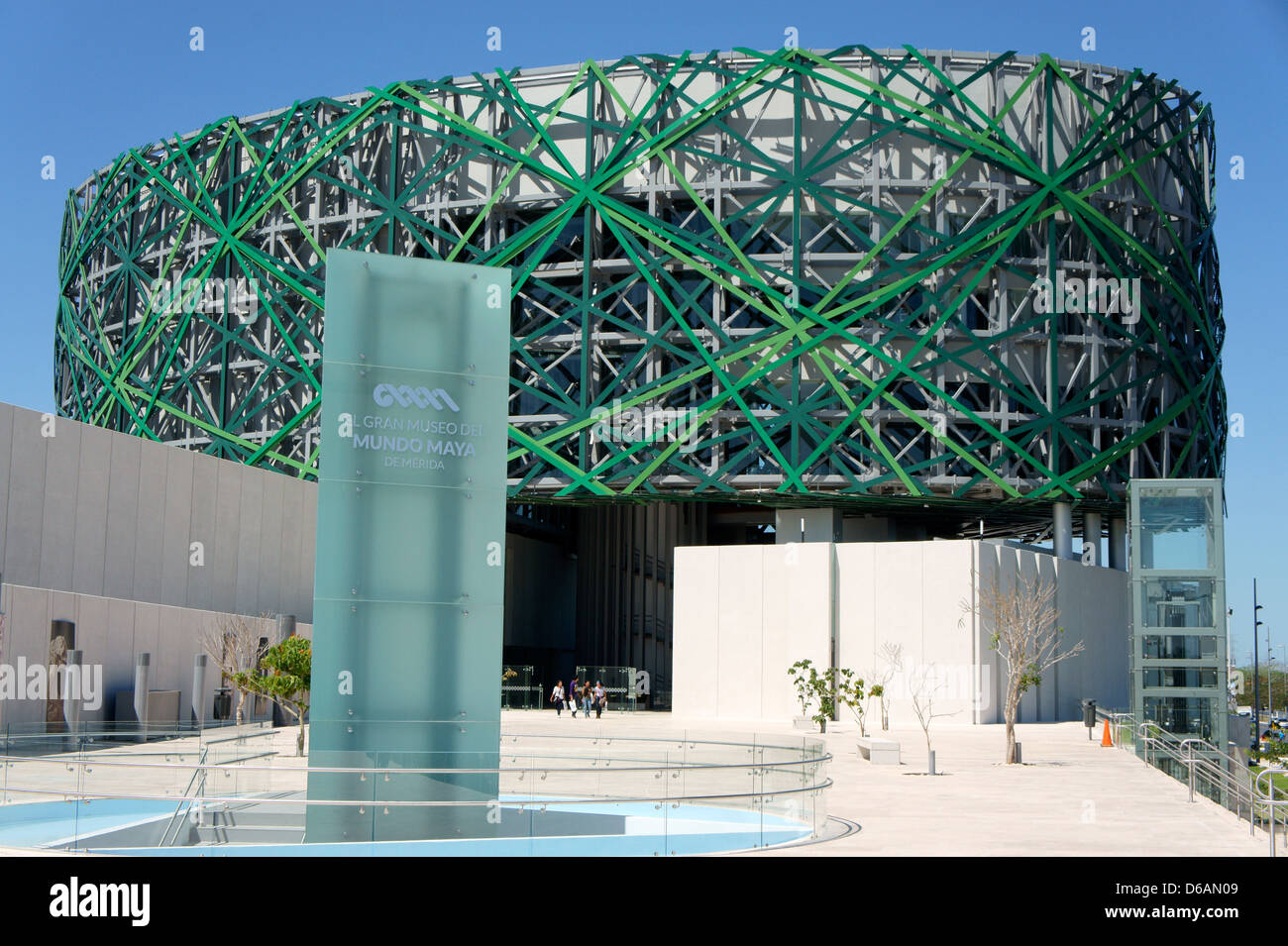 Exterior of the new Gran Museo del Mundo Maya de Merida or Grand Museum ...
