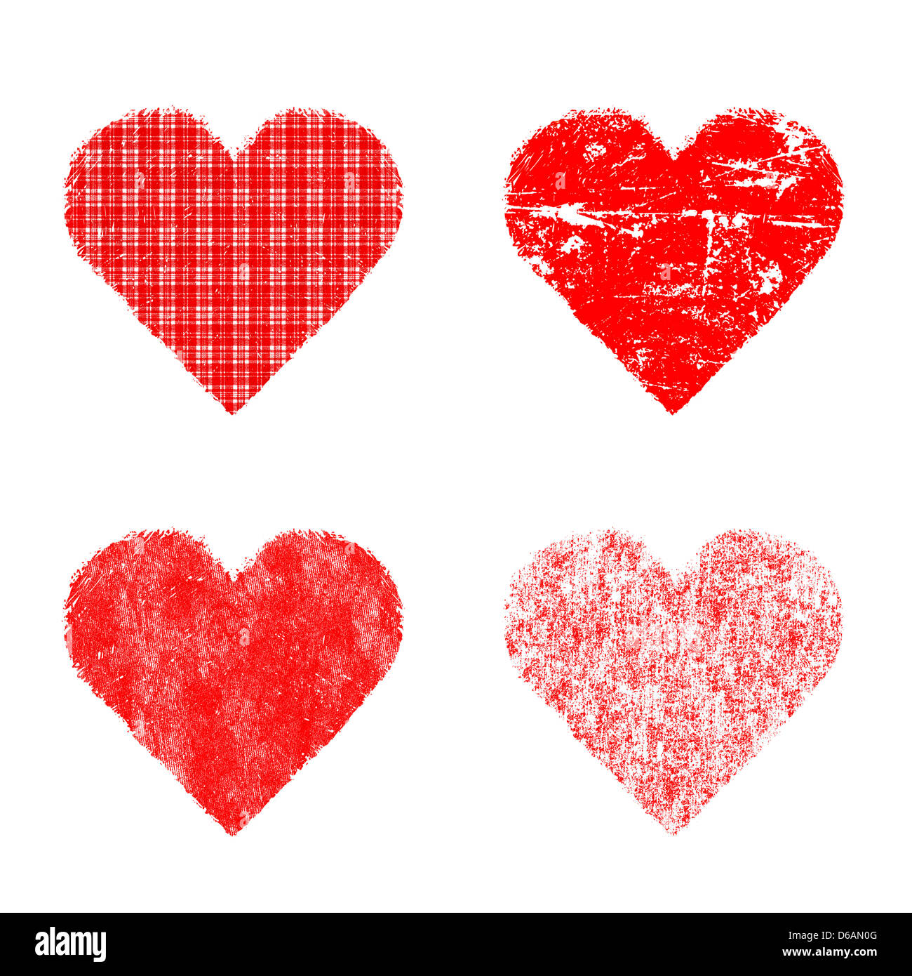 Retro valentine day set Cut Out Stock Images & Pictures - Alamy