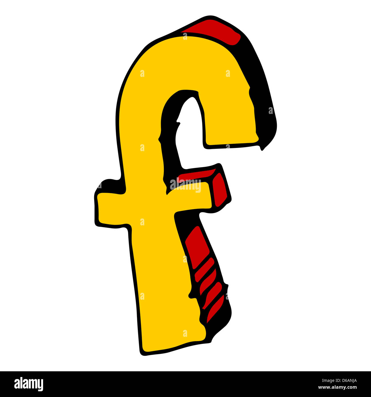 childlike doodle ABC, hand drawn letter F Stock Photo - Alamy